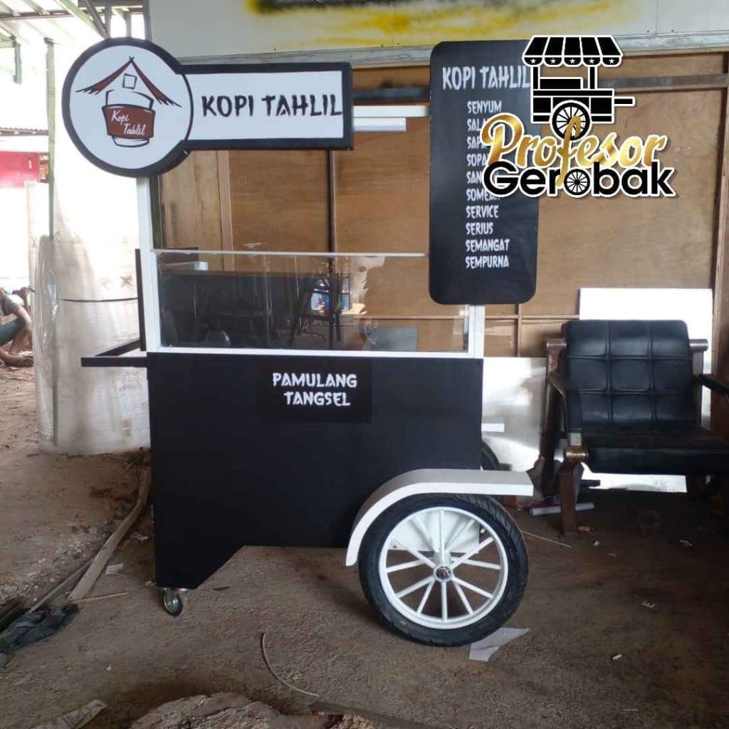 Desain Gerobak Kayu Minimalis untuk Usaha Makanan - Profesor Gerobak